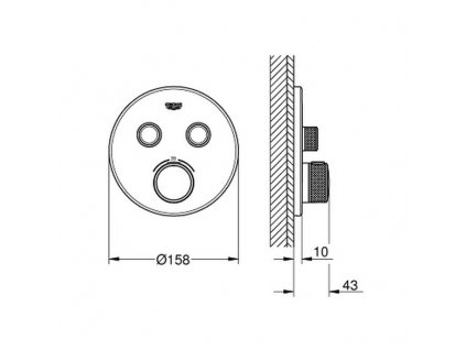 Vodovodní baterie Grohe Grohtherm SmartControl ⇒ 23 variant, Slevy až ...
