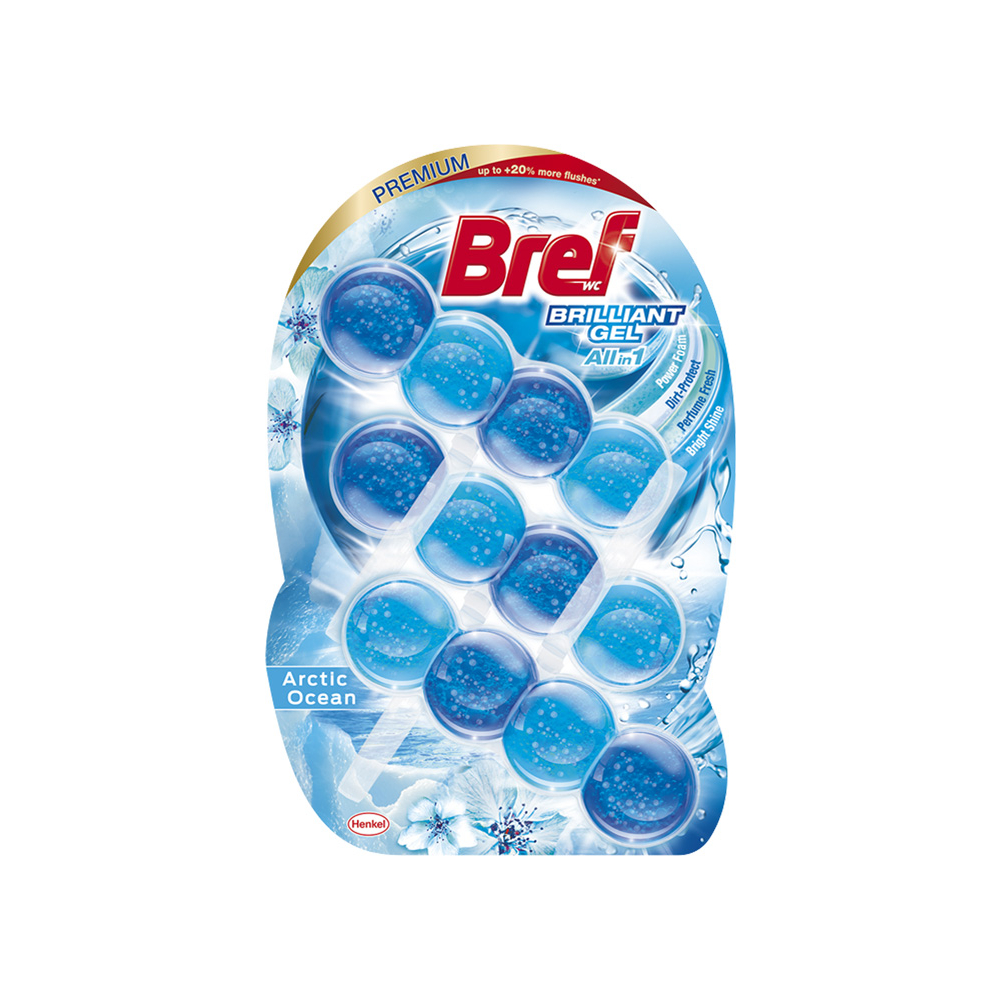 BREF Brilliant Gel Arctic Ocean WC blok 3x42 g | procistotu.cz