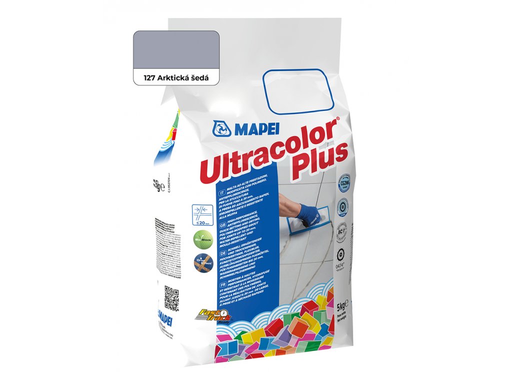 MAPEI Ultracolor Plus 127 spárovací hmota arktická šedá 5kg ...