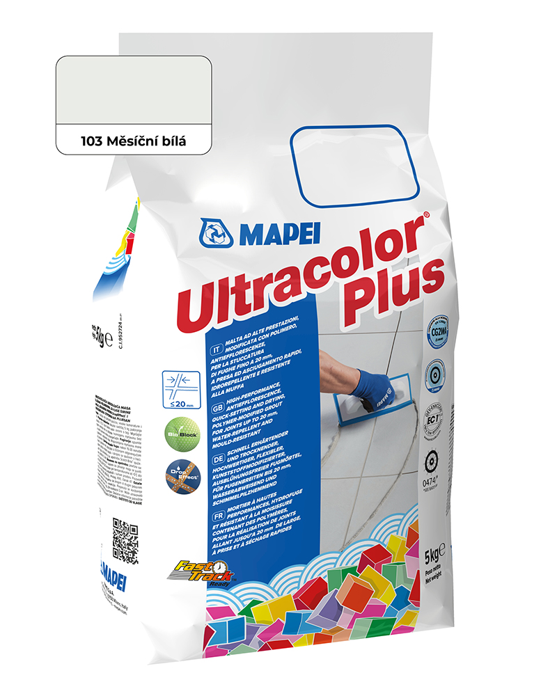 MAPEI Ultracolor Plus 103 spárovací hmota měsíční bílá 5kg ...