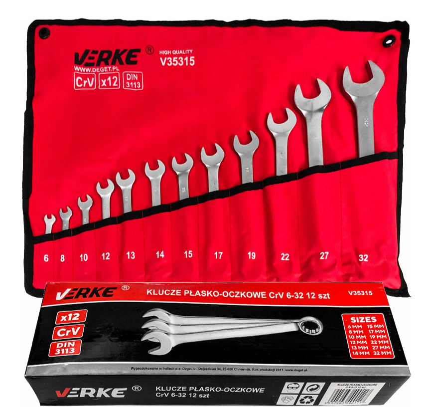 Kľúče očkovo-vidlicové 6-32mm 12ks - Profigaráž.sk