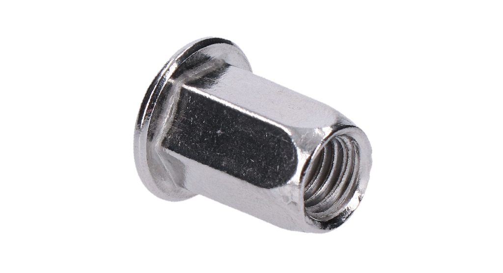 Nitovacia matica M8/0.5-3.5/ plochá hlava, hex, L=17mm, nerez ...