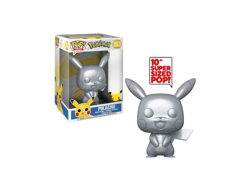 Merch Funko Pop! 353 XL Pokemon Pikachu Silver Metalic Nové za 1 089 Kč ...