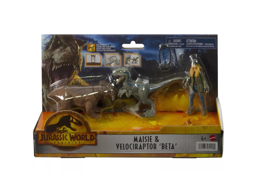 Figurka Jurský svět Nadvláda Maisie a Velociraptor Beta Nové za 789 Kč ...