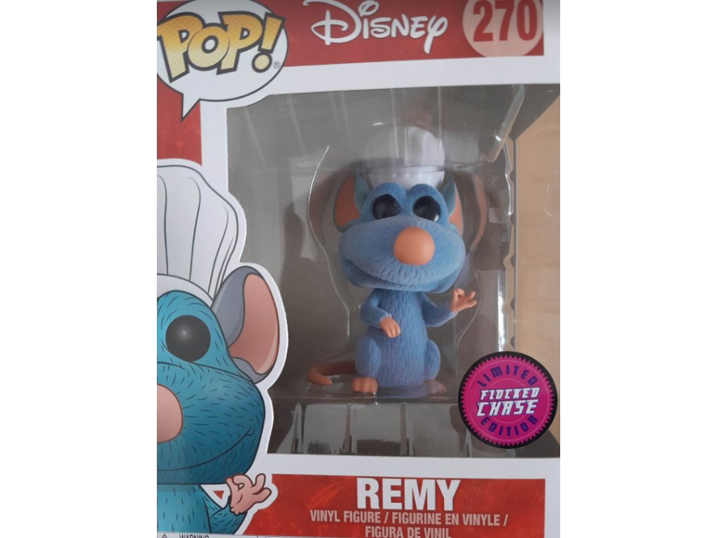 Funko Pop! 270 Disney Ratatouille Remy Limited Flocked Chase Edition ...