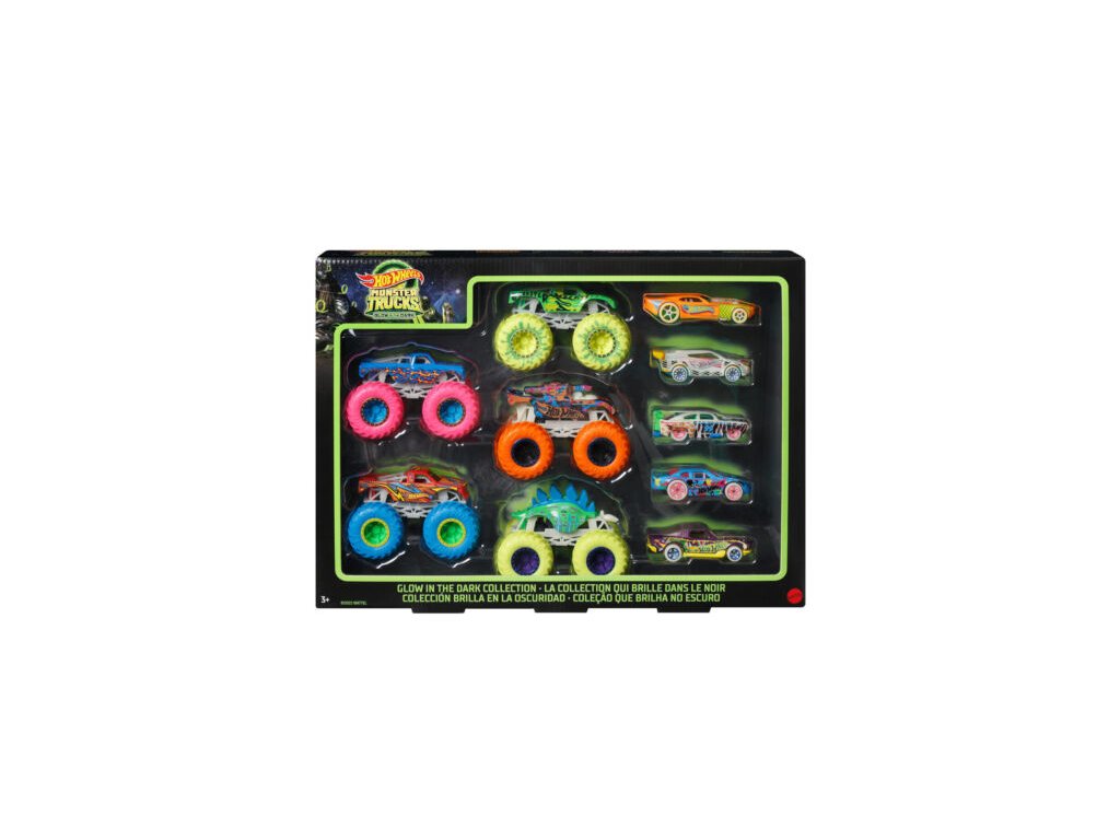 Hot Wheels Monster Truck Glow In The Dark Car 10 Kusů Nové Prokonzolecz
