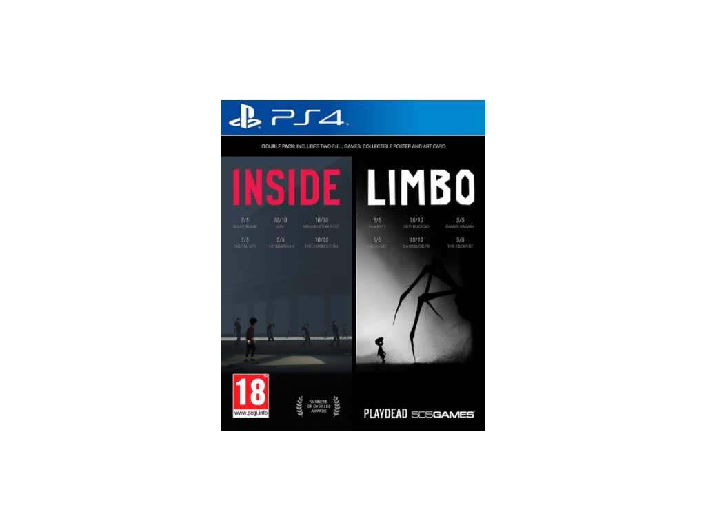 PS4 Inside Limbo Double Pack Nové - Prokonzole.cz PS4 Inside Limbo Double Pack Nové - Prokonzole.cz