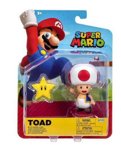 Figurka Super Mario - Toad with Super Star 10cm Nové za 448 Kč ...