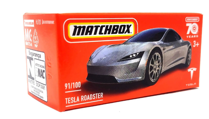 Matchbox Tesla Roadster Silver Box Nové za 188 Kč | Prokonzole.cz
