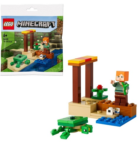 Lego 30432 Minecraft Želví pláž Nové za 148 Kč | Prokonzole.cz