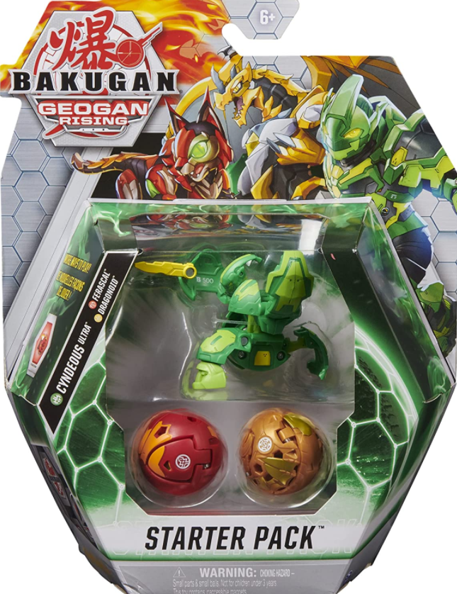 Toys Bakugan Geogan Rising Cyndeous Ultra, Ferascal and Bakugan Starter ...