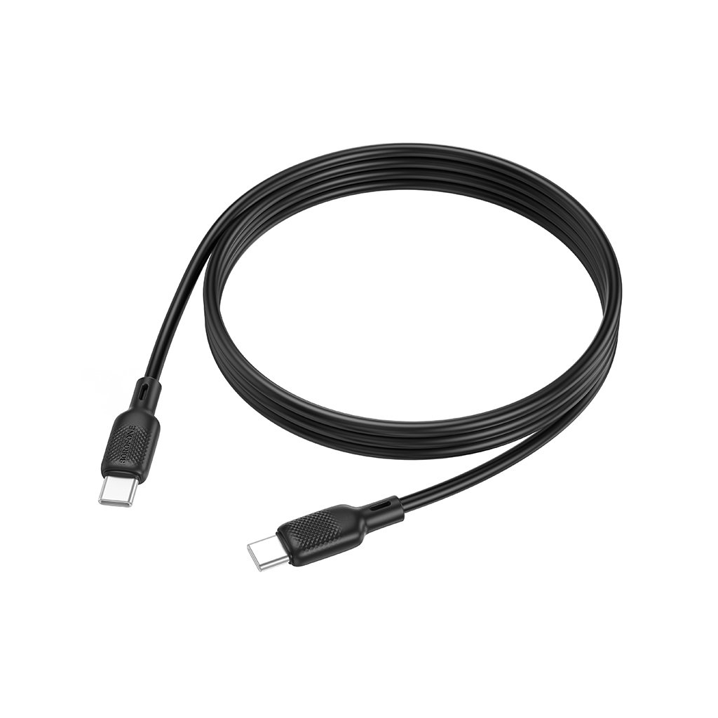 Dátový kábel Borofone BX113 Lenny USB-C – USB-C PD 60W 3A 3 m čierny ...