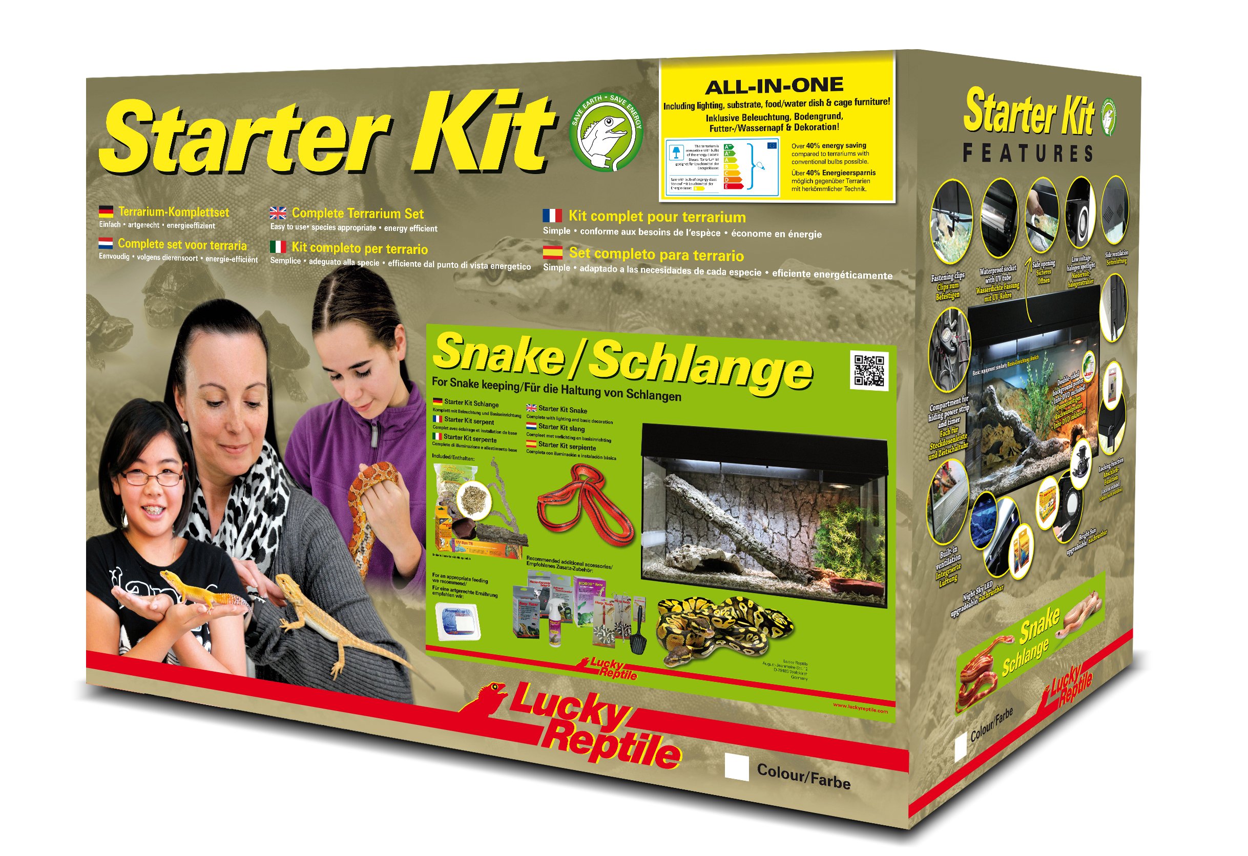 Lucky Reptile Starter Kit Snake 80x40x52 cm bílé - ProPejska.cz