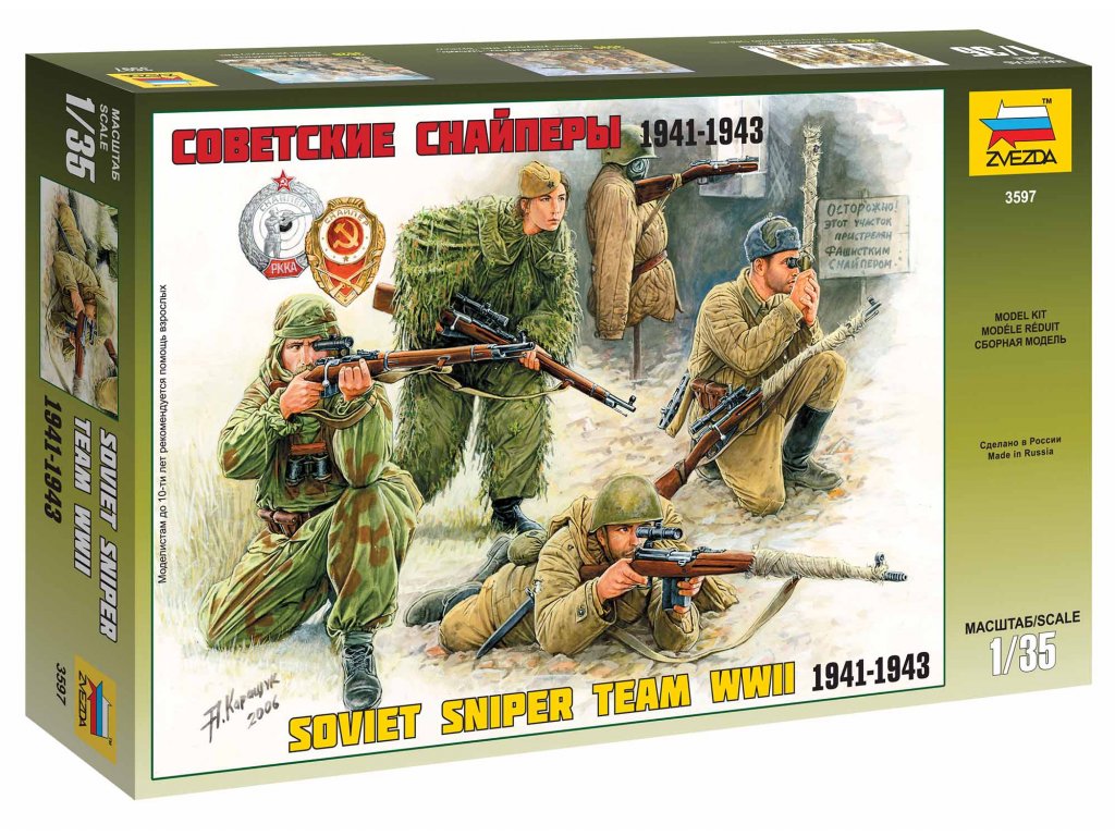 Zvezda Soviet Sniper team 1:35 - Prospektor Shop