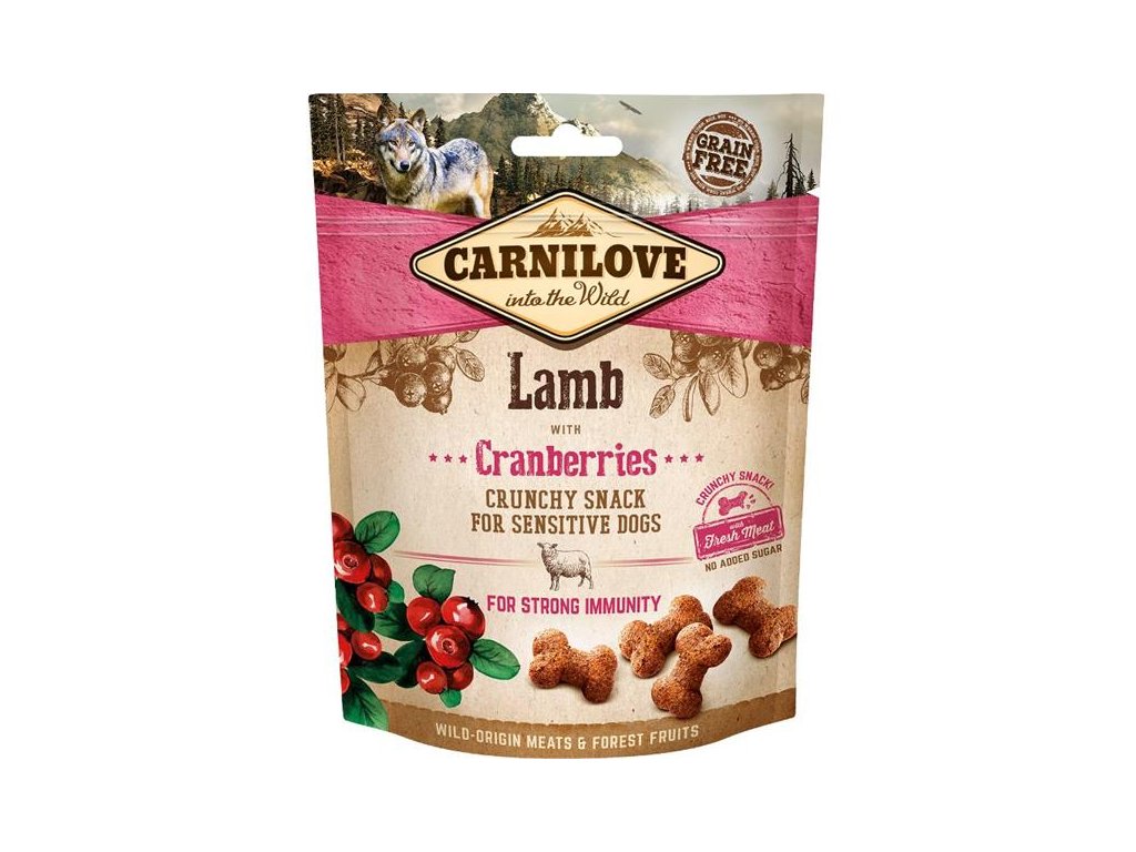 Carnilove Dog Crunchy Snack Lamb&Cranberries 200g - Psimafie.cz