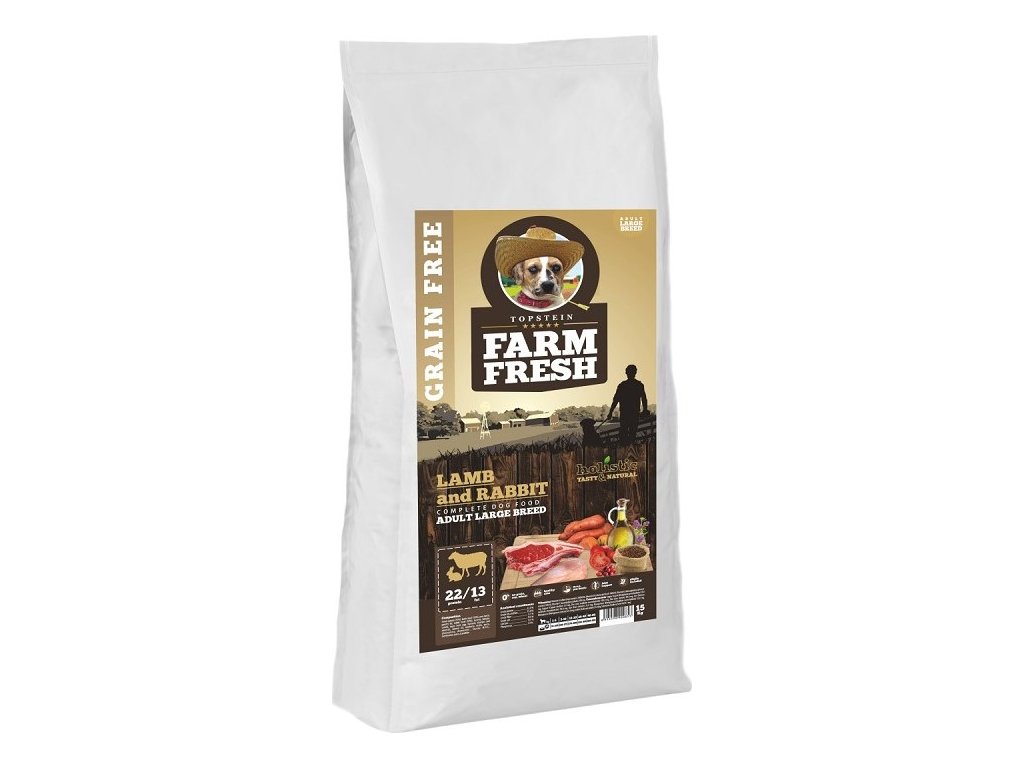 Farm Fresh Lamb and Rabbit Adult Large Breed Grain Free 15 kg - Psimafie.cz
