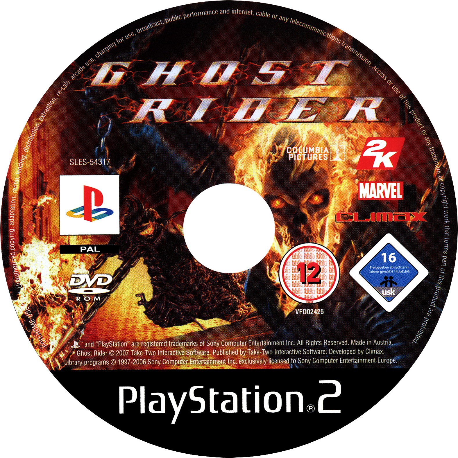 PS2 - Ghost Rider, pouze disk - PSko.cz