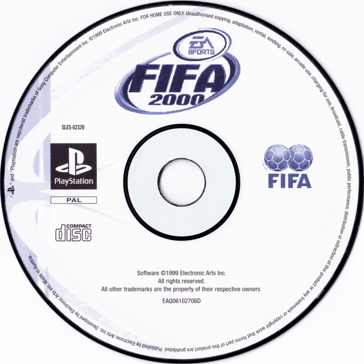PS1 - FIFA 2000, pouze disk - PSko.cz