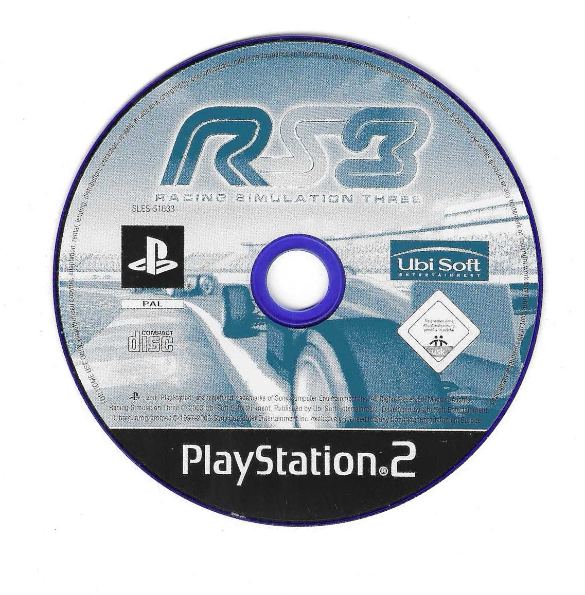 PS2 - Racing Simulation 3, pouze disk - PSko.cz