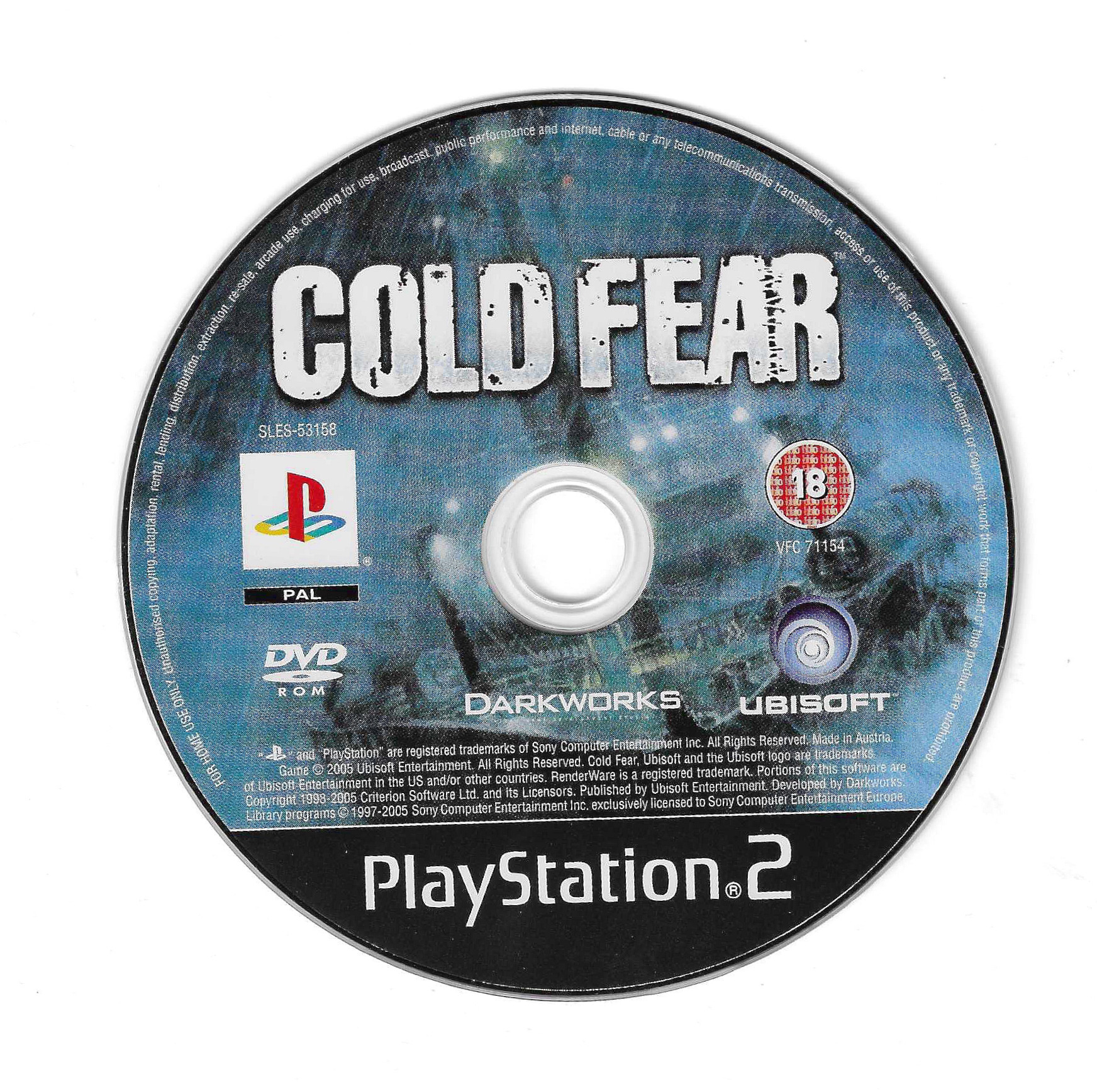 PS2 - Cold Fear, pouze disk - PSko.cz