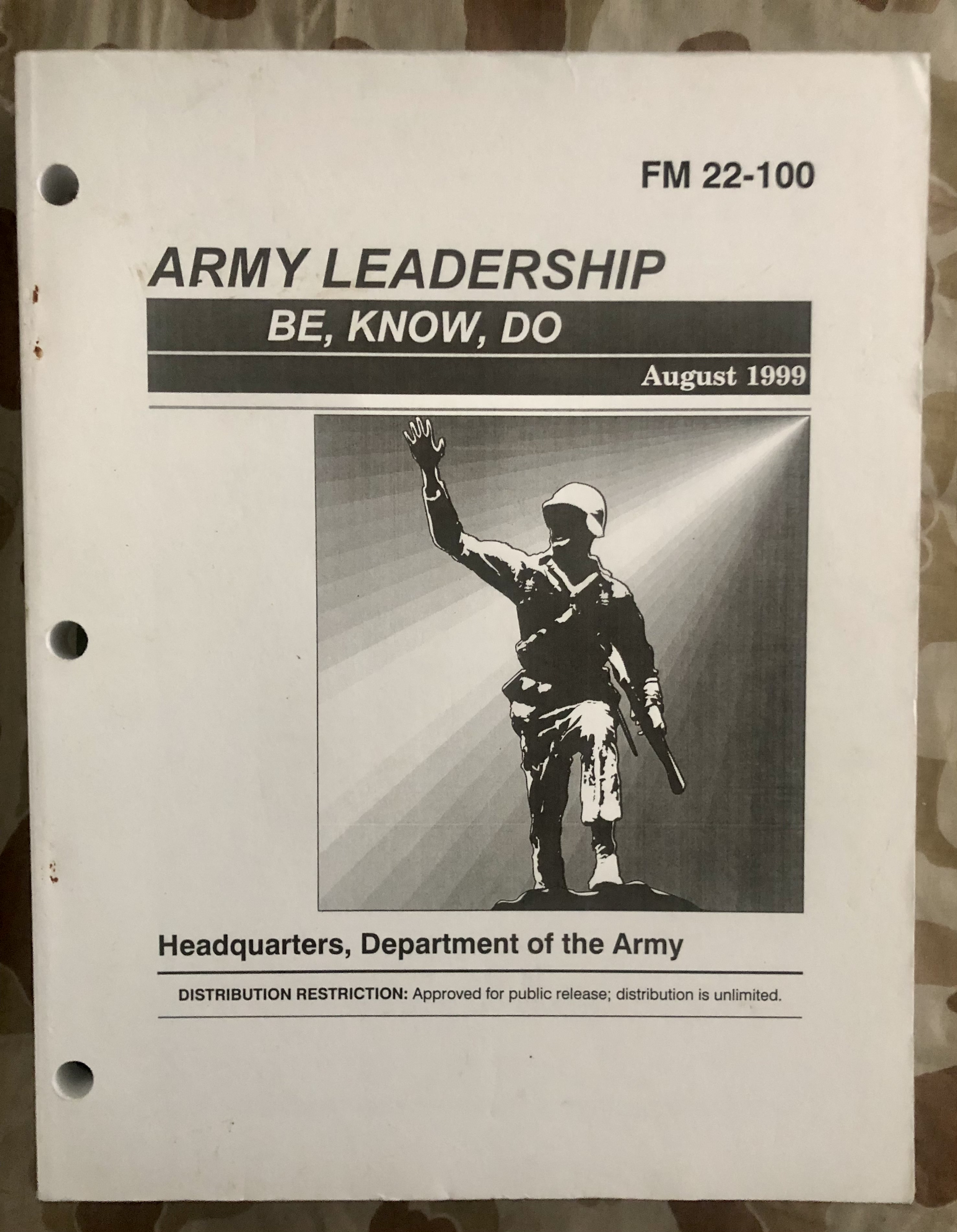 Manuál Army Leadership "Be, Know, Do" - PX Monkey