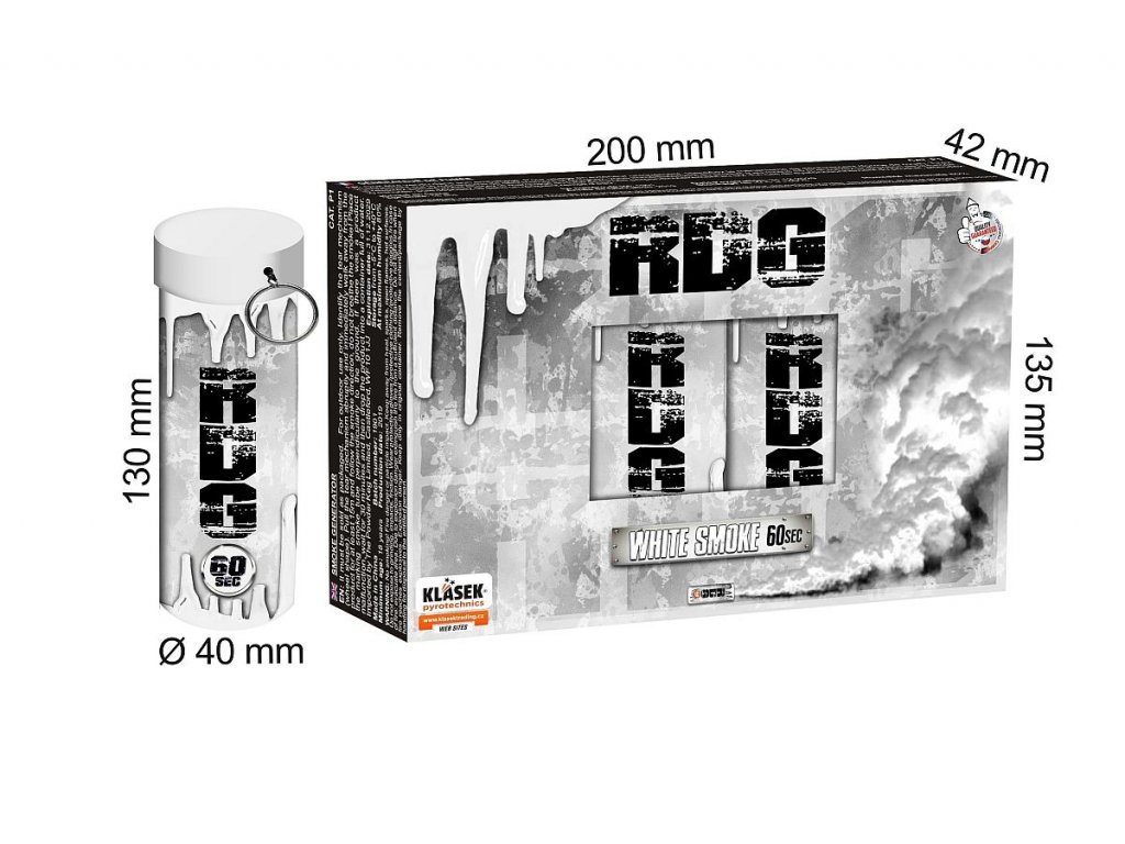 Bílá dýmovnice s trhací pojistkou - PYROTECHNIKA.SHOP Bílá dýmovnice s trhací pojistkou - PYROTECHNIKA.SHOP