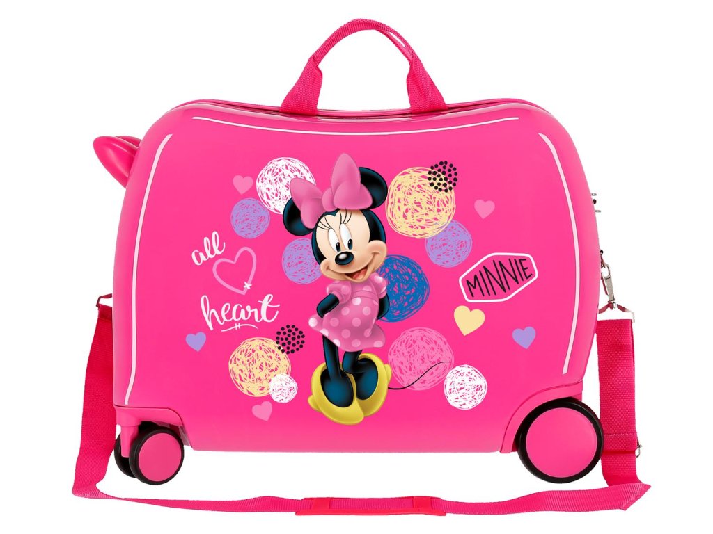 Dětský kufřík na kolečkách - odražedlo - Love Minnie - 34L - rajtricek.cz