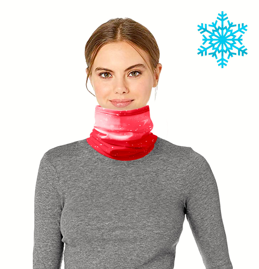 Funkční sportovní nákrčník t207 červená TERMO - český výrobce RAMISPORT