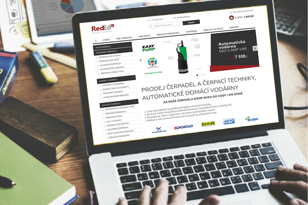 Nové logo - RedEd.cz - čerpací technika