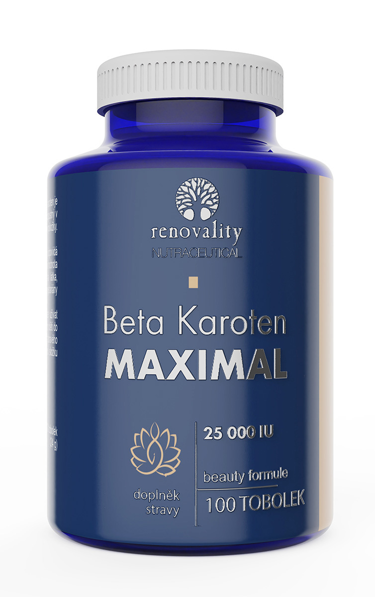 Beta karoten 25000 IU Maximal - 100 tobolek - Renovality