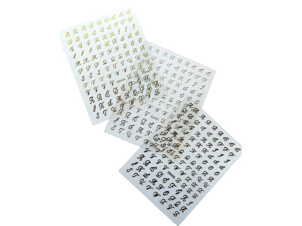 Resin stickers - writing letters - Resin Studio