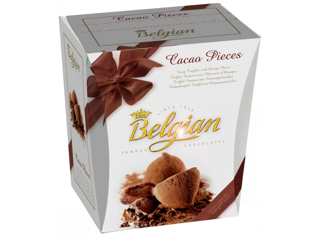 Belgian Fancy Truffles Cocoa Pieces 200g - Rigalli.cz
