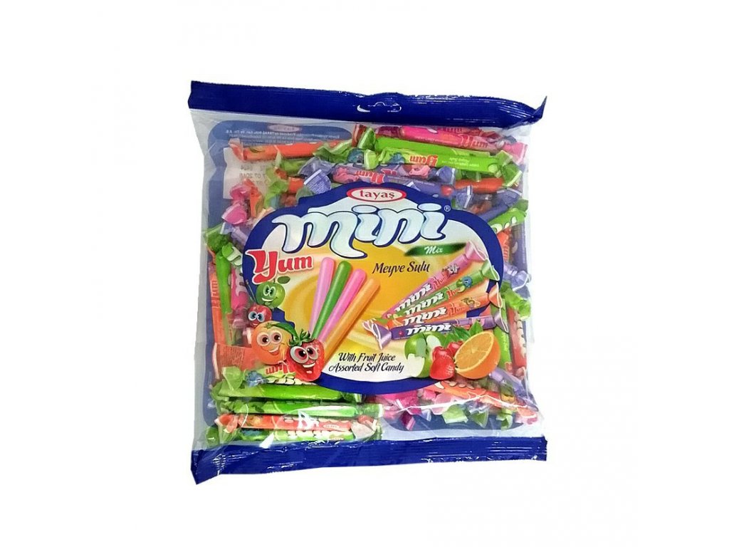 Mini Yum assorted Ovocné žvýkací karamely 700g - Rigalli.cz