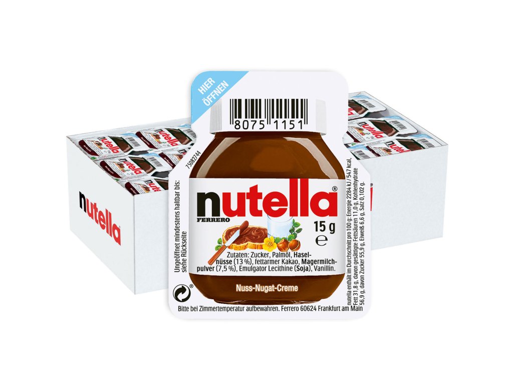 Nutella 120 x 15 g Cateringové balení 1,8 kg | Risesnu.cz