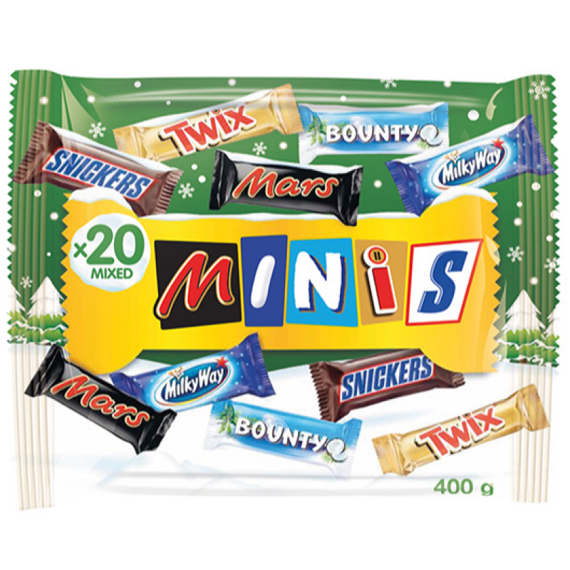 Mars Winter Minis mix tyčinek 400g | Risesnu.cz
