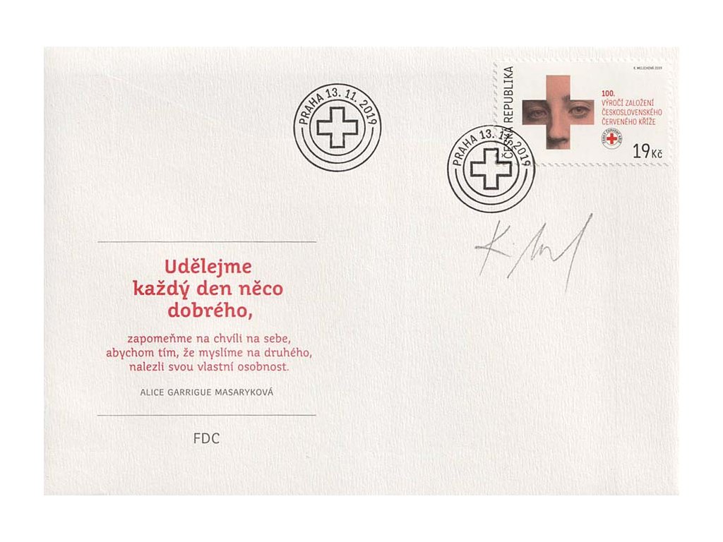 Melichová, 2019, podpis na FDC - Sbírám.cz