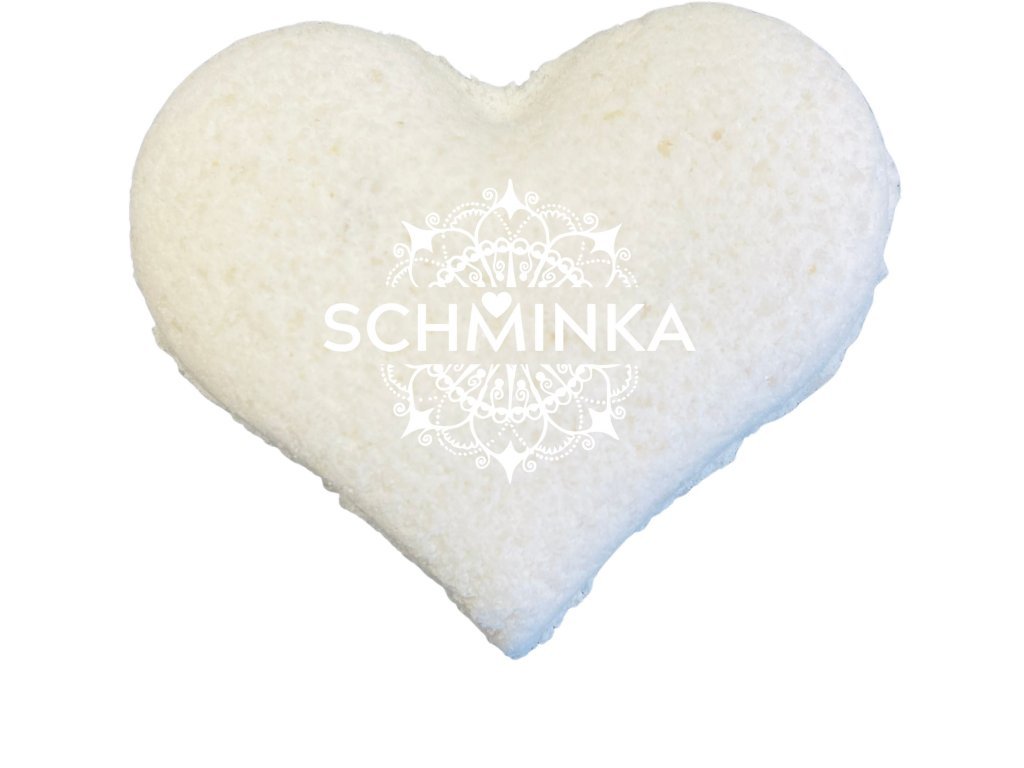 Šumivé MÁSLOVÉ SRDÍČKO do koupele - JASMÍNOVÉ - SCHMINKA