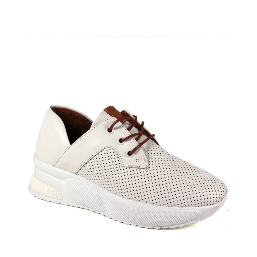 Sneakersy AL334 BIELA - SECRETSHOES