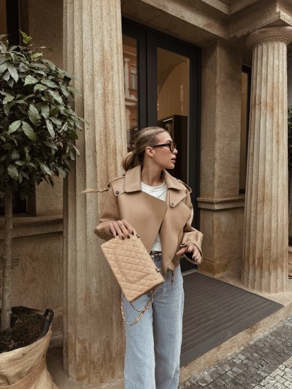 Leather jacket GREY Simi - SHOP MOJA MOJA Leather jacket GREY Simi - SHOP MOJA MOJA