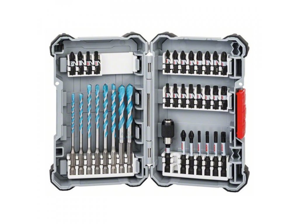 Bosch Sada 35 kusů Pick and Click spirálových vrtáků MultiConstruction ...