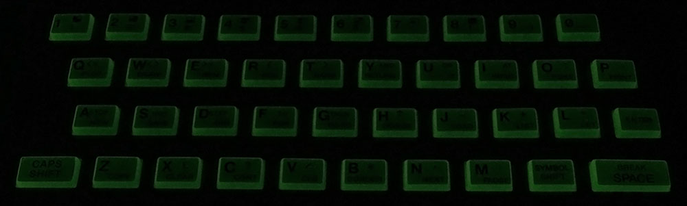Sinclair ZX Spectrum 48k guma klávesnice svítící, různé barvy - SINTECH ...