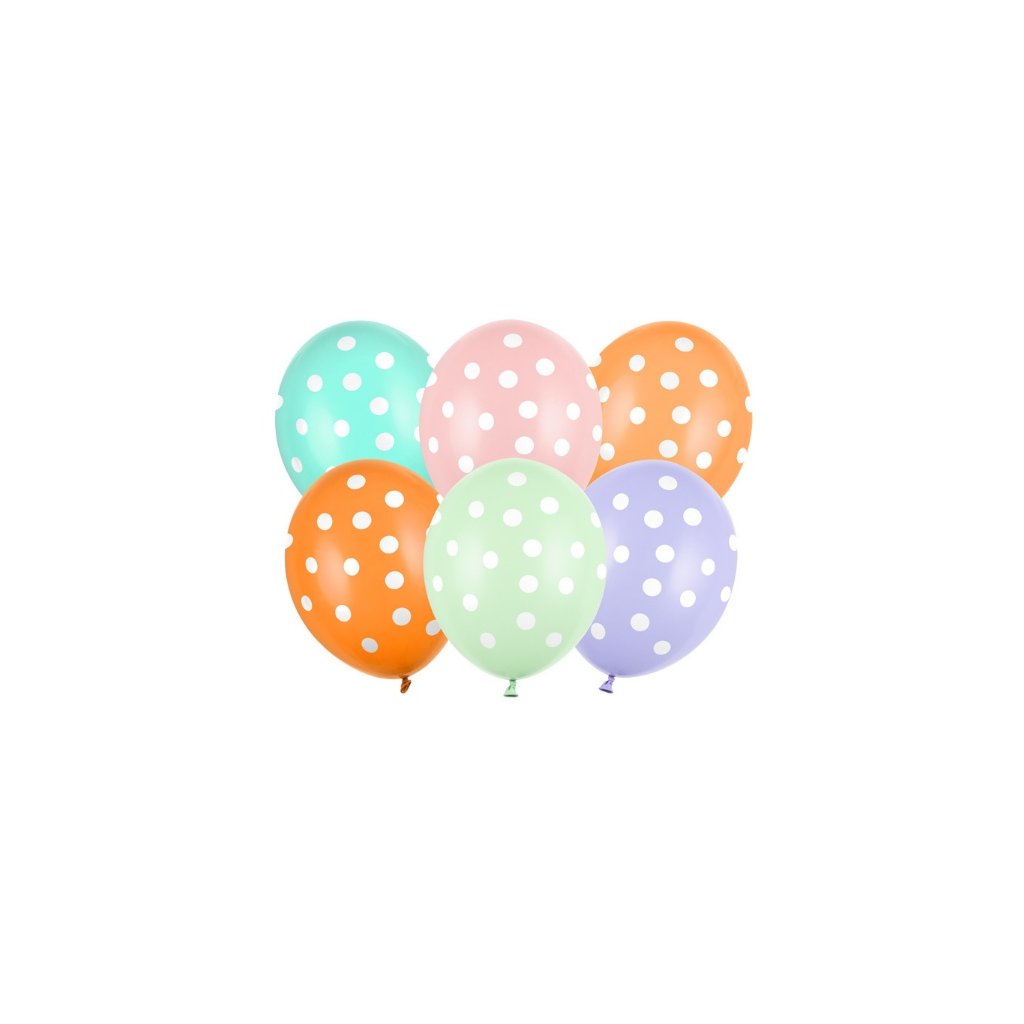 Latexové balonky puntíky 30 cm - 6 ks /BP - mají skladem Latexové balonky puntíky 30 cm - 6 ks /BP - mají skladem