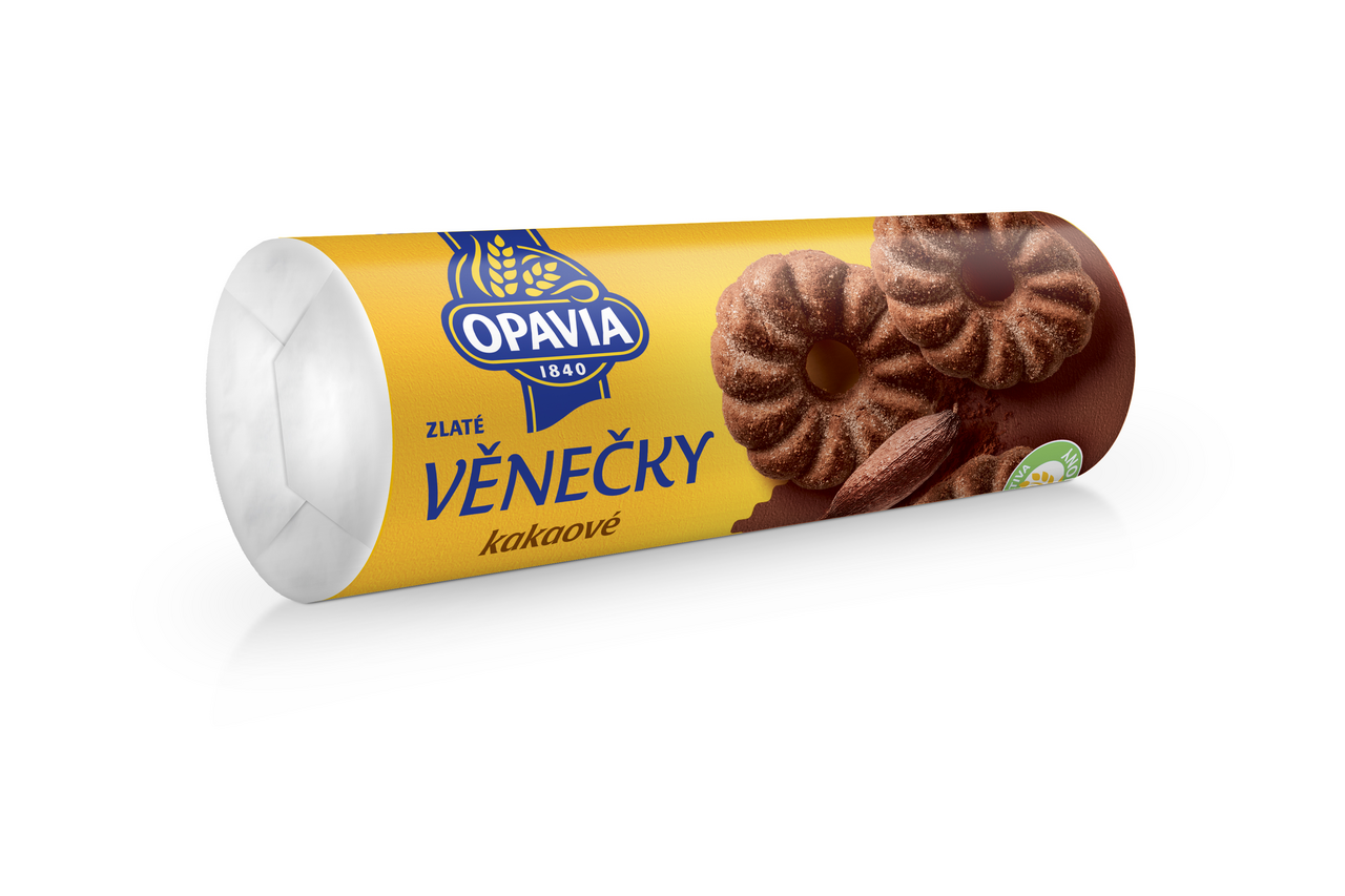OPAVIA Zlaté věnečky kakaové 12 x 150 g - mají skladem