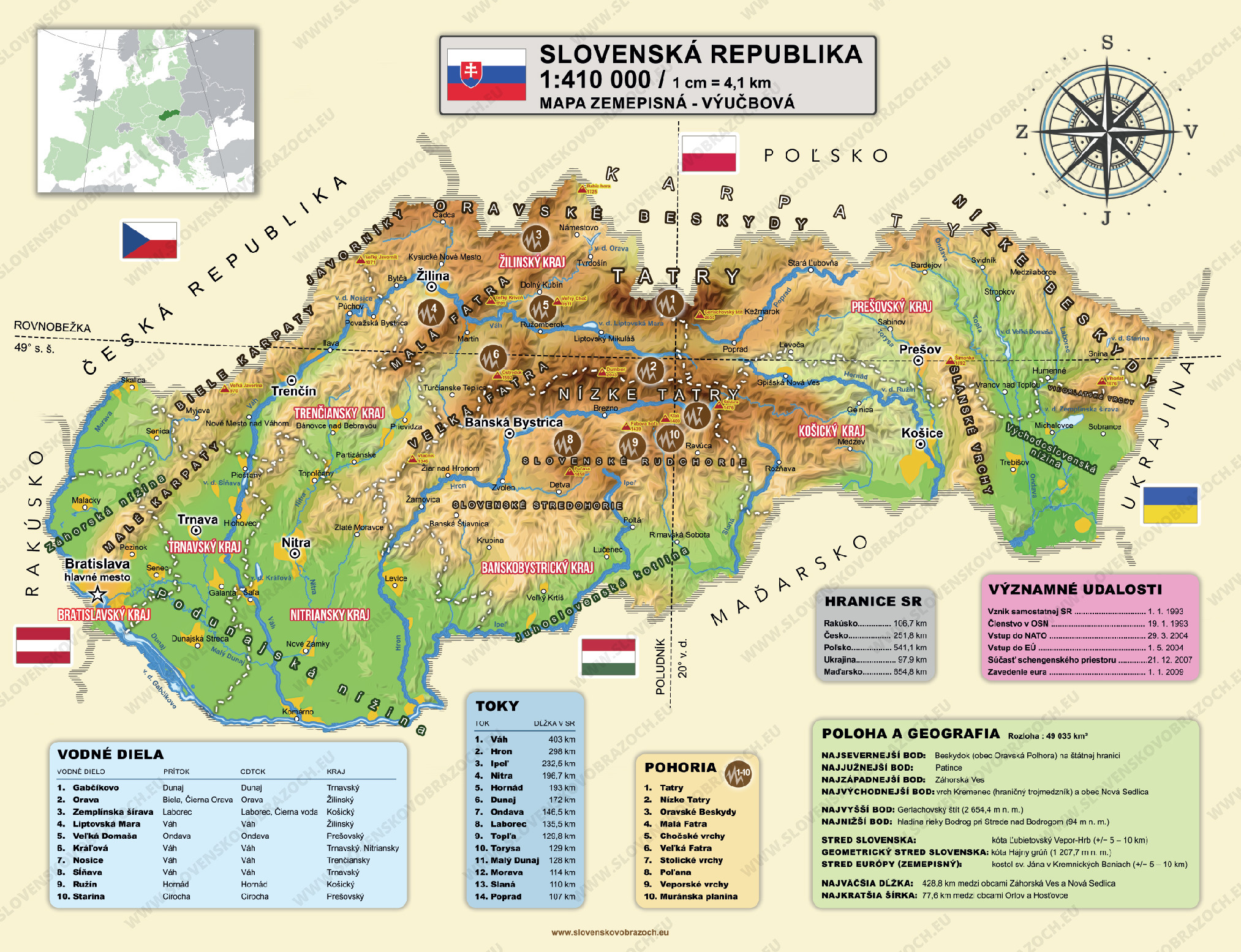 Zeměpisná Slovenská Republika (Obojstranna) - Slovensko v obrazech