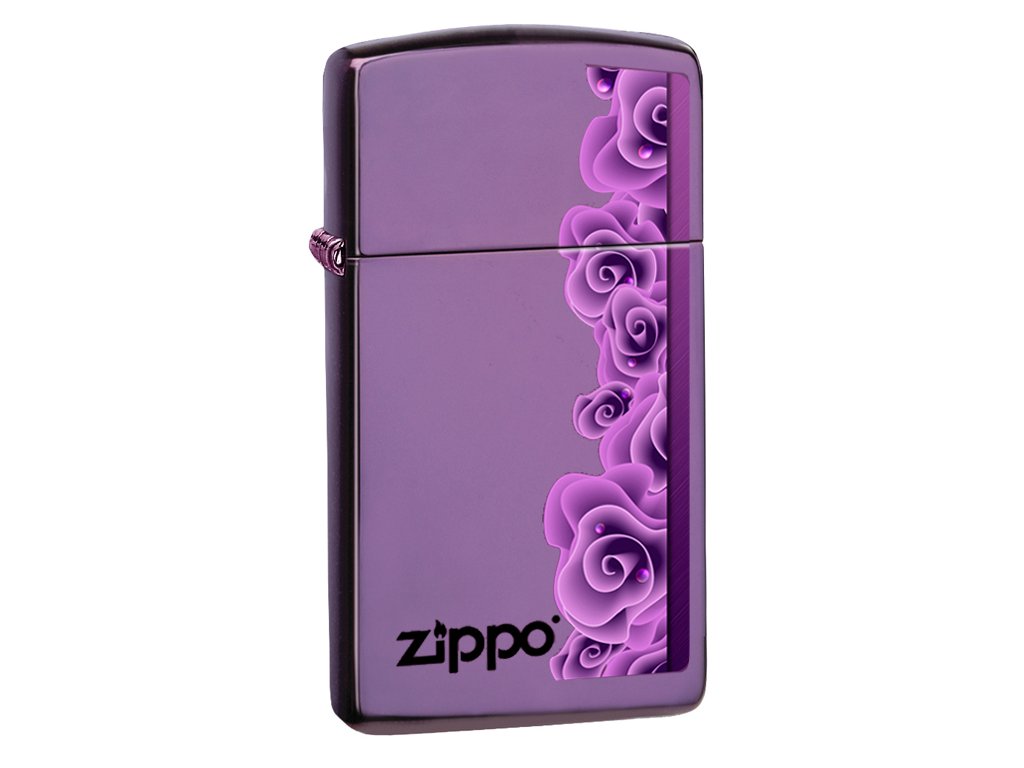 Zippo 26681 Purple Roses Slim | Smokenet.cz
