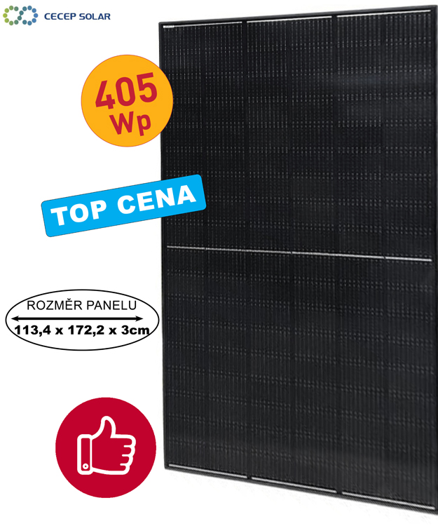 Produkt CECEP Solar 405Wp - monokrystalický solární panel - solarsun.cz