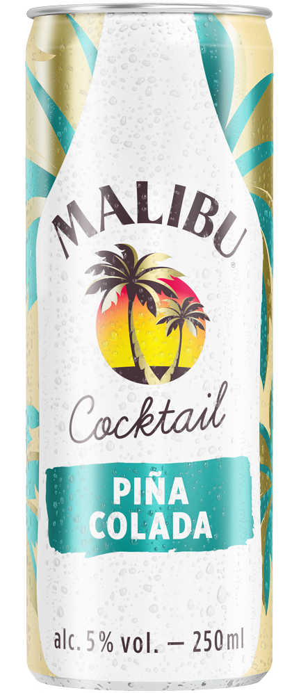 Malibu Pina Colada RTD 5% 0,25l - Stramis.cz