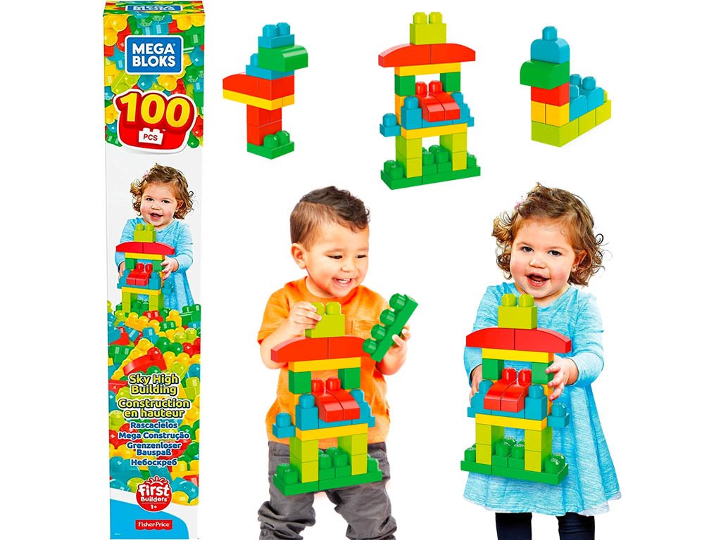 Mega Bloks First Builders sada kostek XXL 100ks | SUPER-HRACKY.CZ