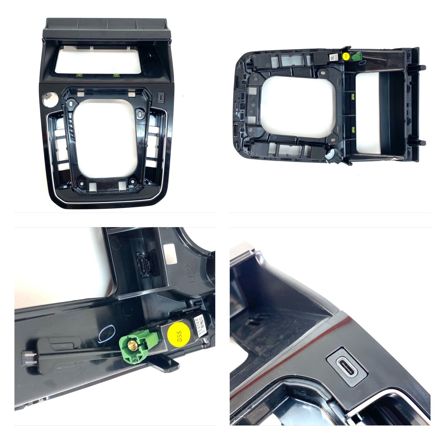 3G1864263A YI2 + 3G8035726A Rámeček řadící páky + USB-C Konektor VW ...