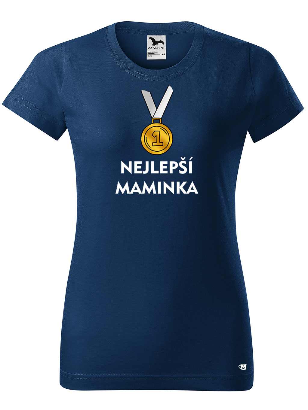 Dámské tričko s potiskem Nejlepší maminka | Super plecháček